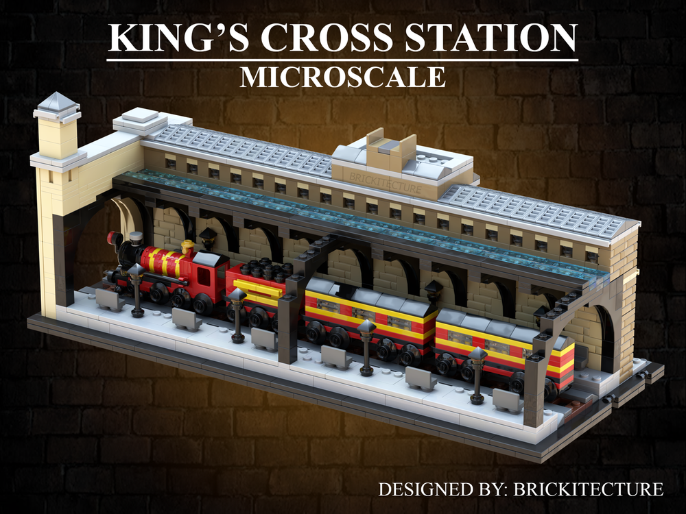 LEGO MOC King's Cross Station Microscale by Brickitecture_Bricks | Rebrickable - Build with LEGO