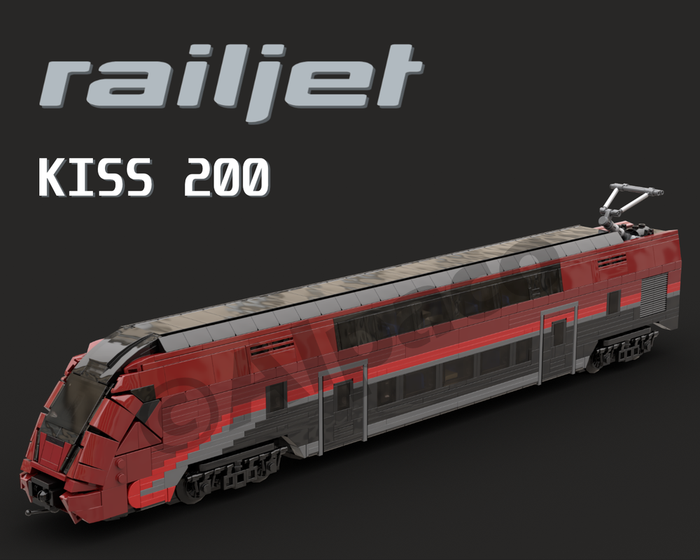 LEGO MOC front wagon, railjet KISS 200 by Alpaco | Rebrickable - Build ...