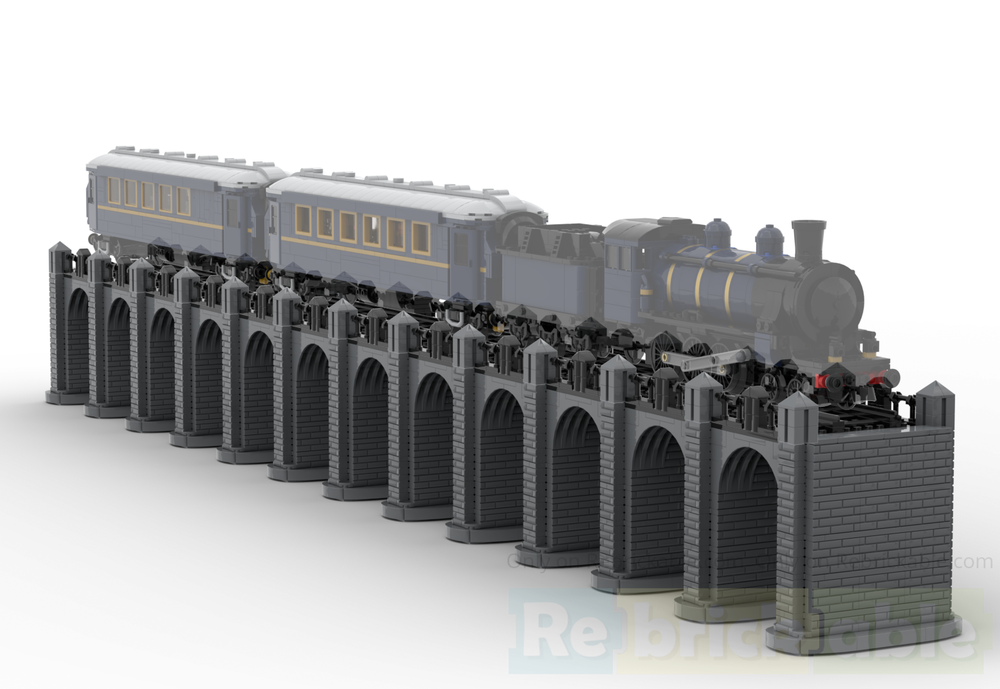 LEGO MOC Display bridge for The Orient Express Train (21344) by ...