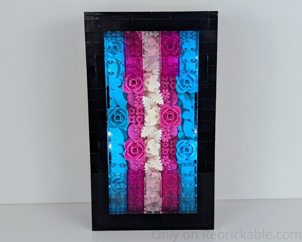 LEGO MOC Trans Flag by brickcityplanner | Rebrickable - Build with LEGO