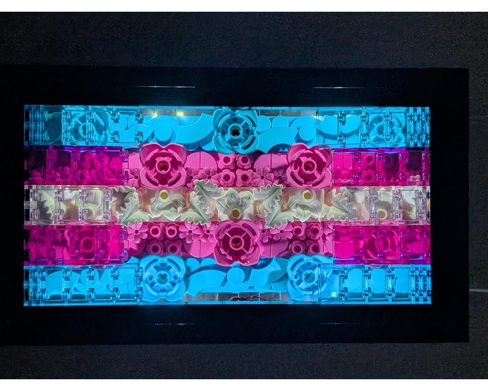 LEGO MOC Trans Flag by brickcityplanner | Rebrickable - Build with LEGO