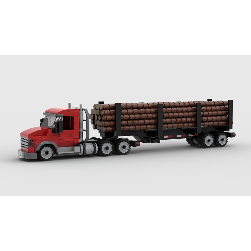LEGO MOC Kenworth T880 Day Cab Heavy Hauler with Logging Trailer by ...