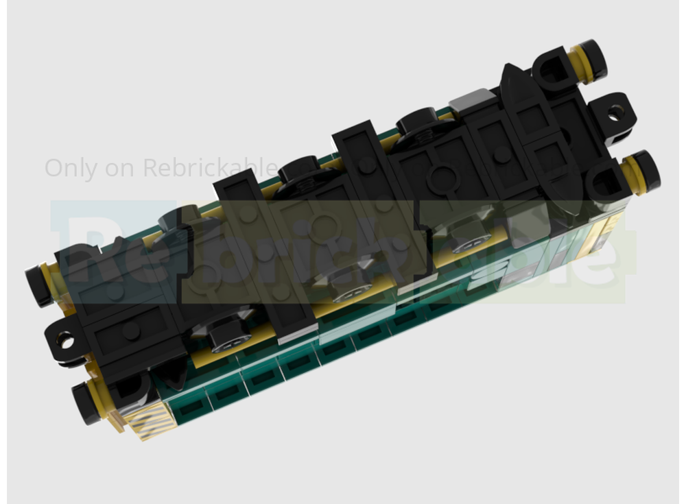 LEGO MOC-217281 4-Wide Class 08 Shunter Locomotive In BR Blue Livery by ...
