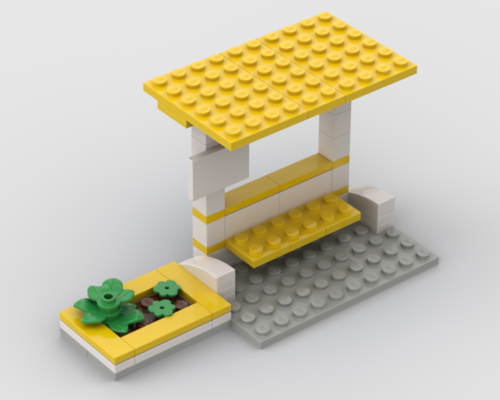 LEGO MOC Bus stop by Bricks Motion Studio | Rebrickable - Build with LEGO