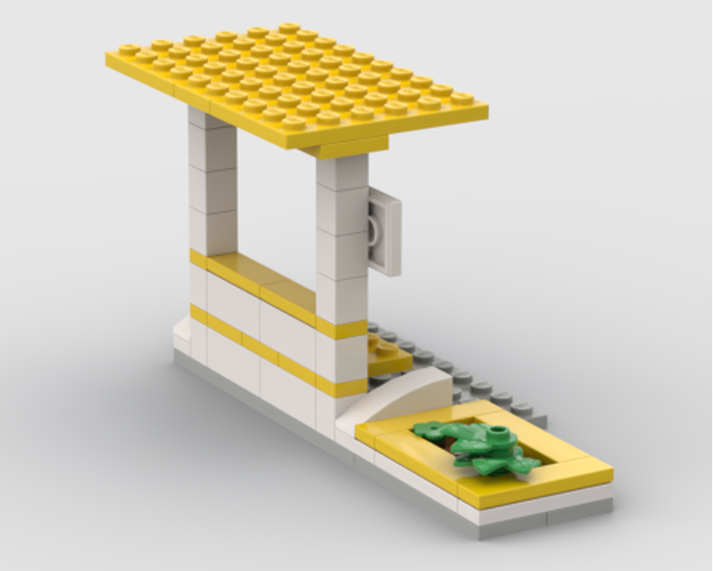 LEGO MOC Bus stop by Bricks Motion Studio | Rebrickable - Build with LEGO