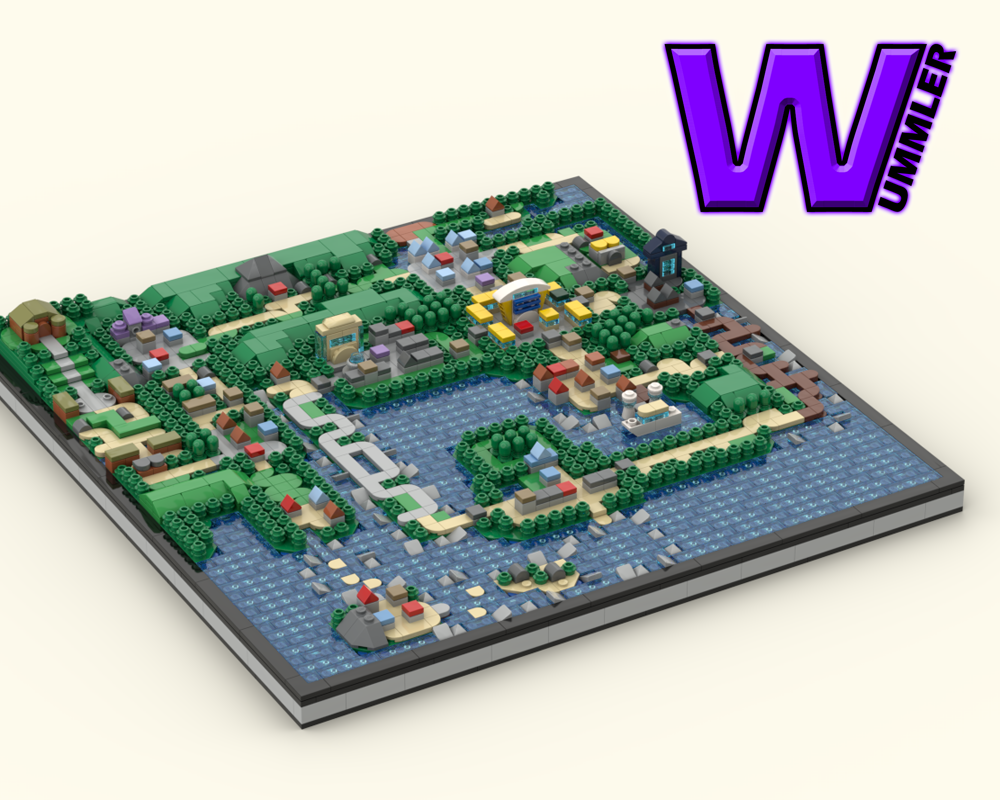 LEGO MOC-217296 Map of Kanto by Wummler | Rebrickable - Build with LEGO