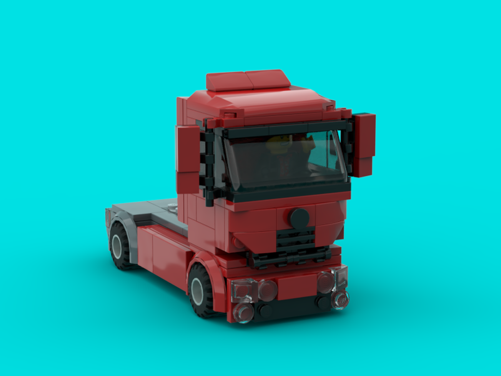 LEGO MOC Red Mercedes-Benz Actros (Lego City Version) by ElectroFutureX ...