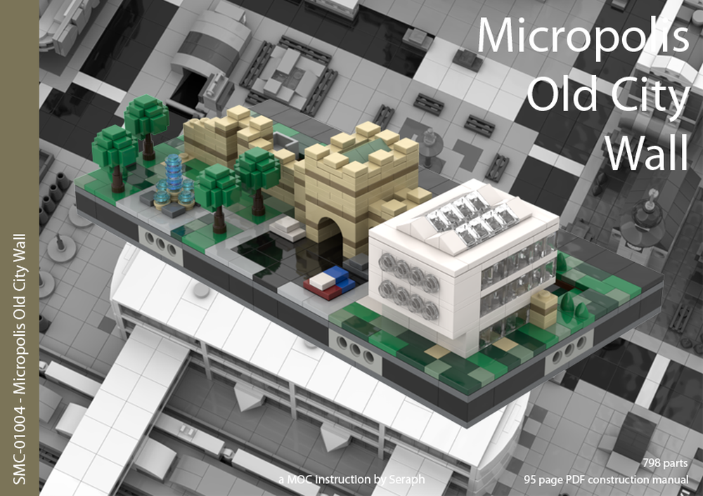 LEGO MOC Micropolis Old City Wall by Seraph | Rebrickable - Build with LEGO