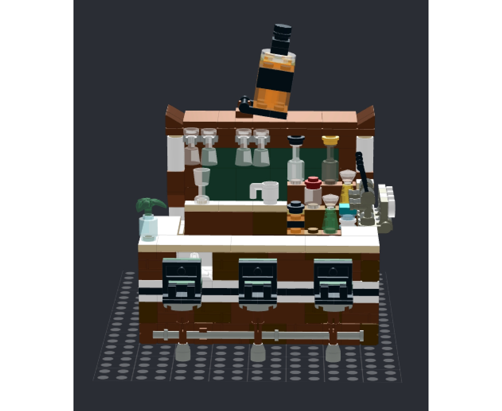 LEGO MOC-217358 Cocktail Bar by Ben-zoin | Rebrickable - Build with LEGO