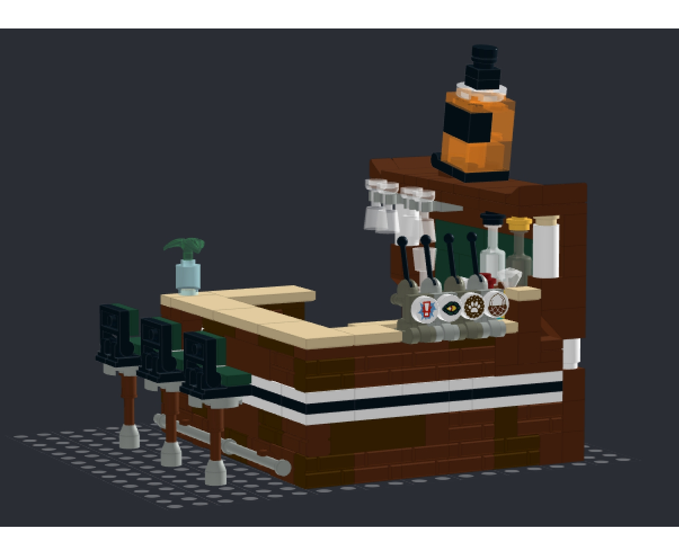 LEGO MOC-217358 Cocktail Bar by Ben-zoin | Rebrickable - Build with LEGO