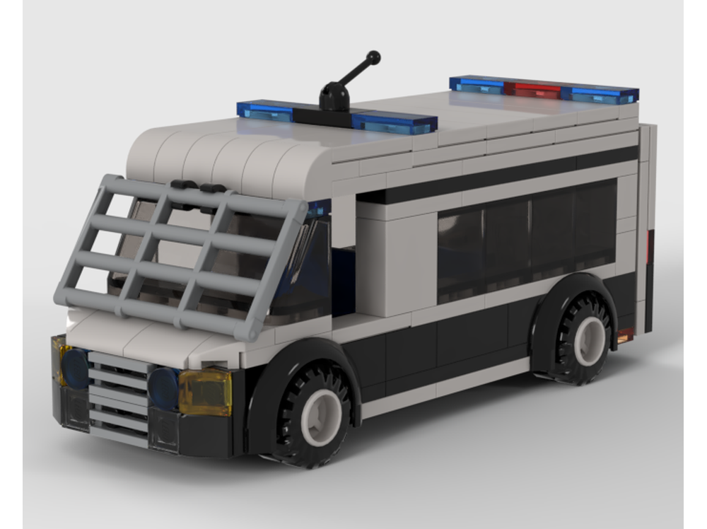 LEGO MOC Police riot van by Toothpick-NL | Rebrickable - Build with LEGO