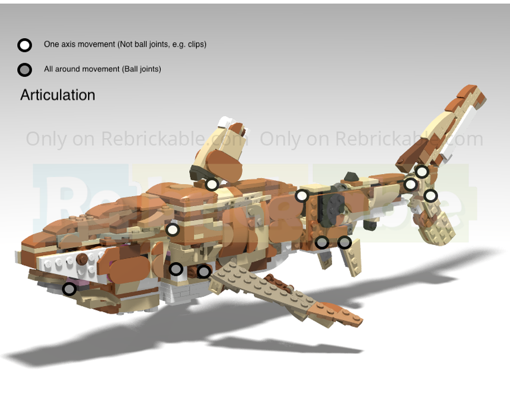 LEGO MOC 31150 Megalodon by cre8torbuilds | Rebrickable - Build with LEGO