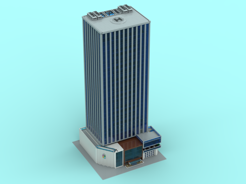 LEGO MOC-217369 Commercial complex Mall+Hotel by LingKong | Rebrickable ...