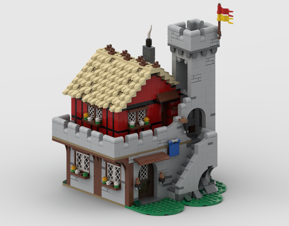 LEGO MOC-217375 Medieval Guarded Inn by thrul | Rebrickable - Build ...