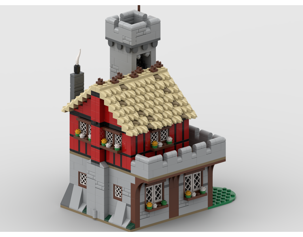 LEGO MOC-217375 Medieval Guarded Inn by thrul | Rebrickable - Build ...