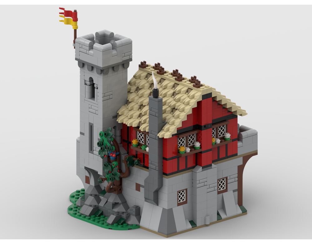 LEGO MOC-217375 Medieval Guarded Inn by thrul | Rebrickable - Build ...