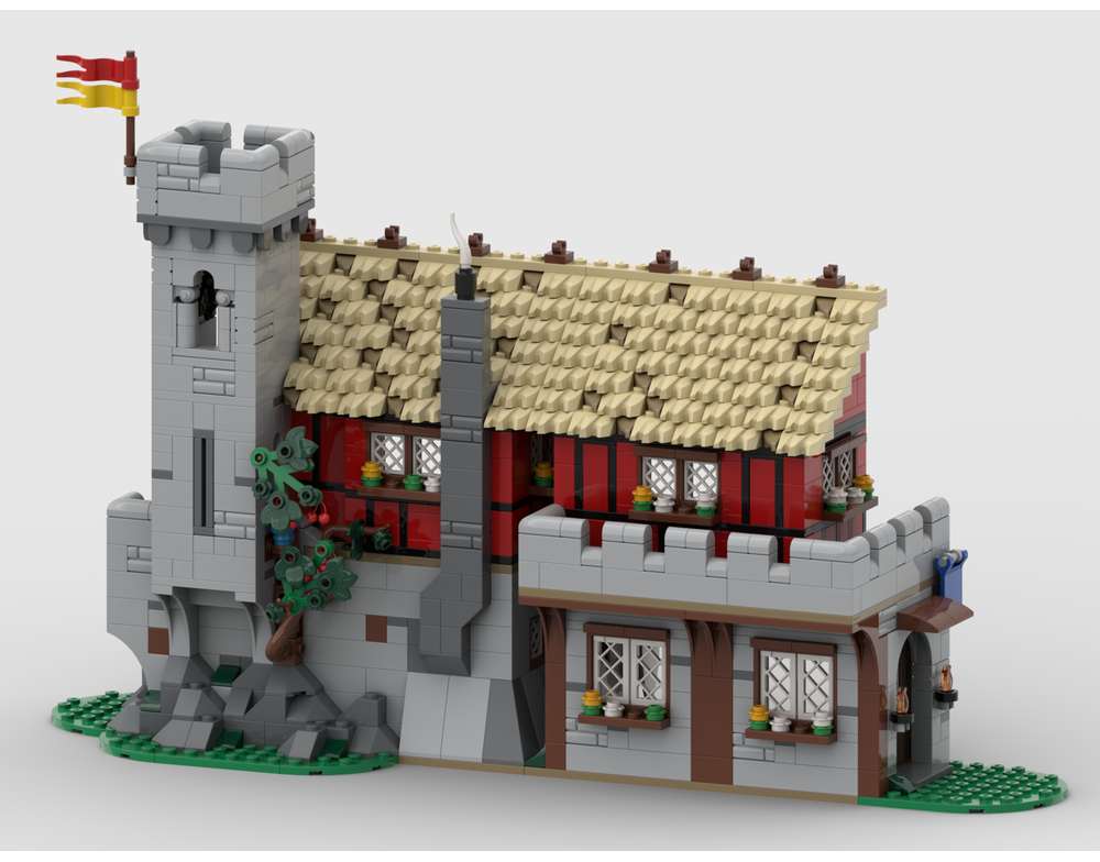 LEGO MOC-217375 Medieval Guarded Inn by thrul | Rebrickable - Build ...