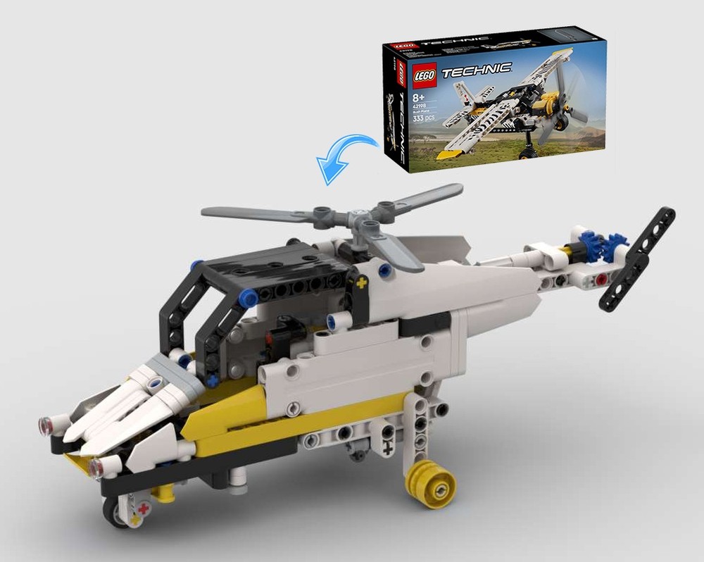LEGO MOC Helicopter 42198 Alternative by ErikGS | Rebrickable - Build ...