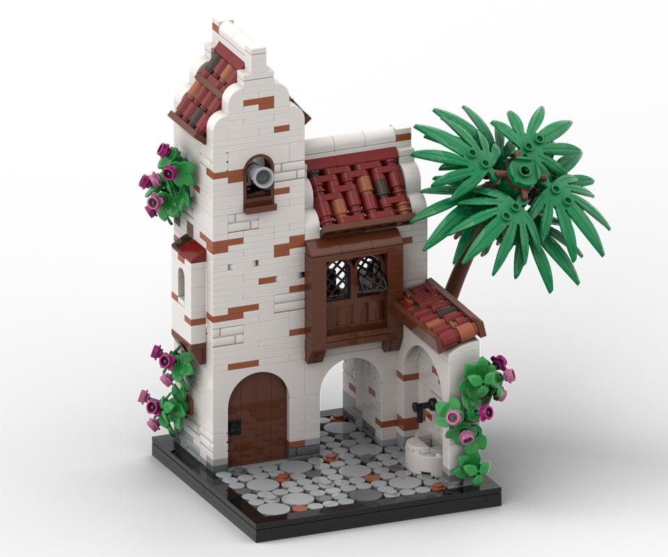 LEGO MOC A villa on the Mediterranean by TundO | Rebrickable - Build ...