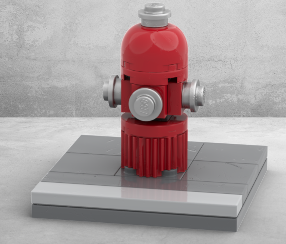 LEGO MOC Fire Hydrant MOC by Danbustillos | Rebrickable - Build with LEGO