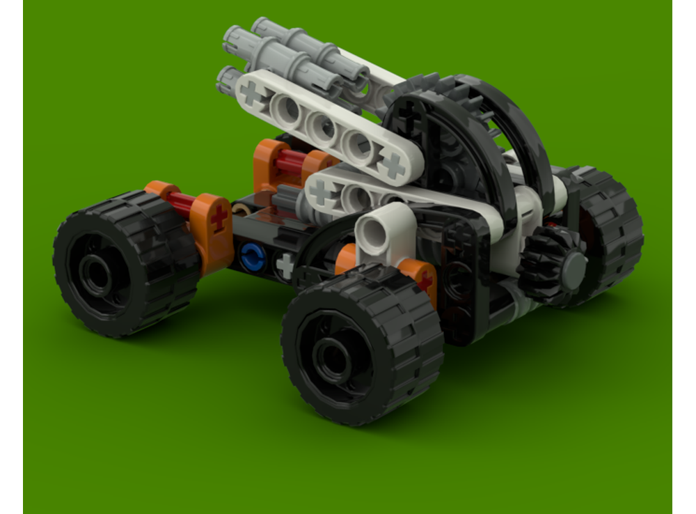 LEGO MOC gun turret car by CarterTheCreator | Rebrickable - Build with LEGO