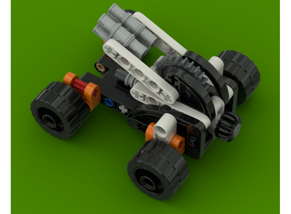 LEGO MOC gun turret car by CarterTheCreator | Rebrickable - Build with LEGO