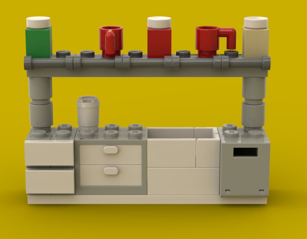 LEGO MOC Minimalist Kitchen Nook by fasbrick | Rebrickable - Build with ...