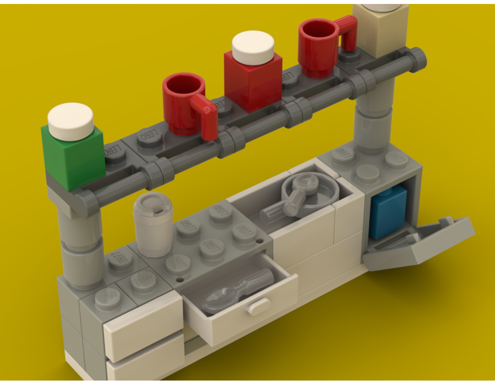 LEGO MOC Minimalist Kitchen Nook by fasbrick | Rebrickable - Build with ...
