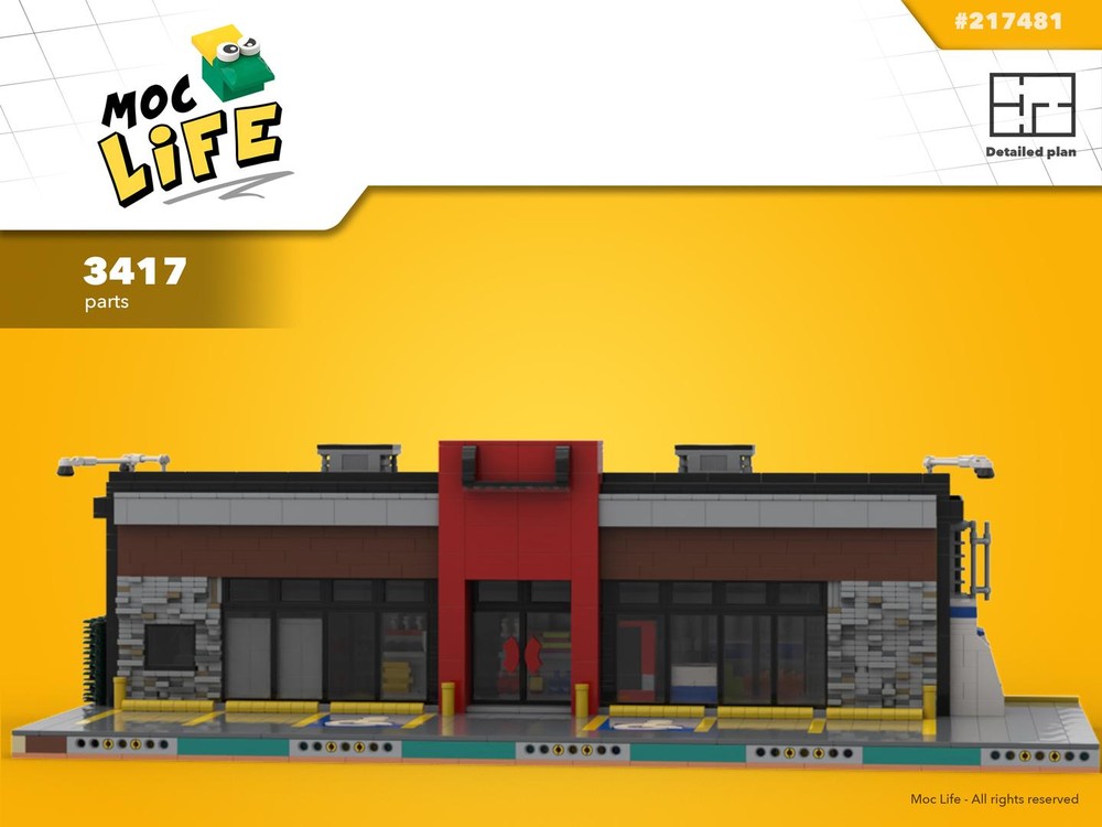 LEGO MOC Modern convenience store by MocLife | Rebrickable - Build with ...