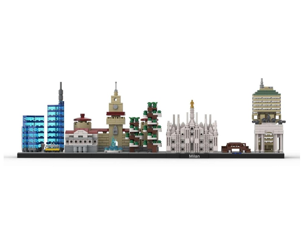LEGO MOC-217488 Milan skyline by Alcor_69 | Rebrickable - Build with LEGO