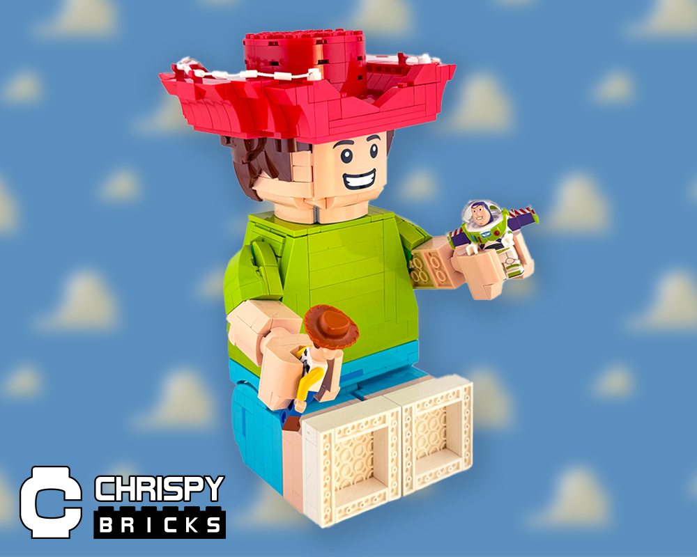 LEGO MOC Toy Story Andy Big Figure by ChrispyBricks | Rebrickable ...