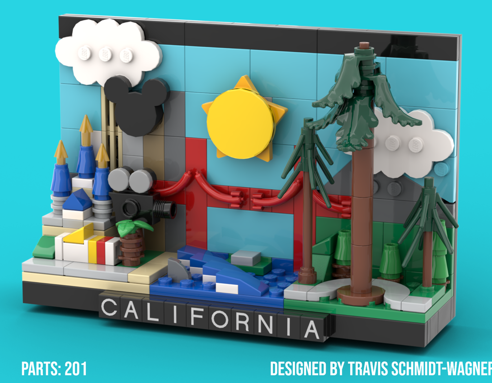 LEGO MOC Road Trip Across the USA: California State Postcard by ...