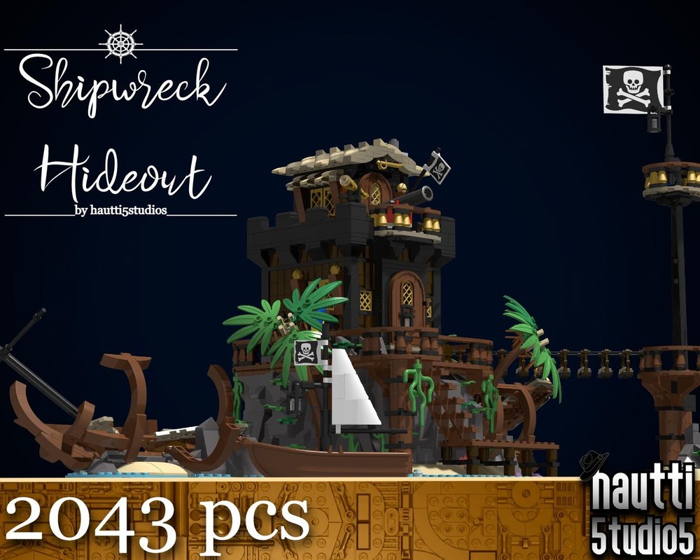 LEGO MOC Shipwreck Hideout (6253 REMAKE) by hautti5 | Rebrickable ...