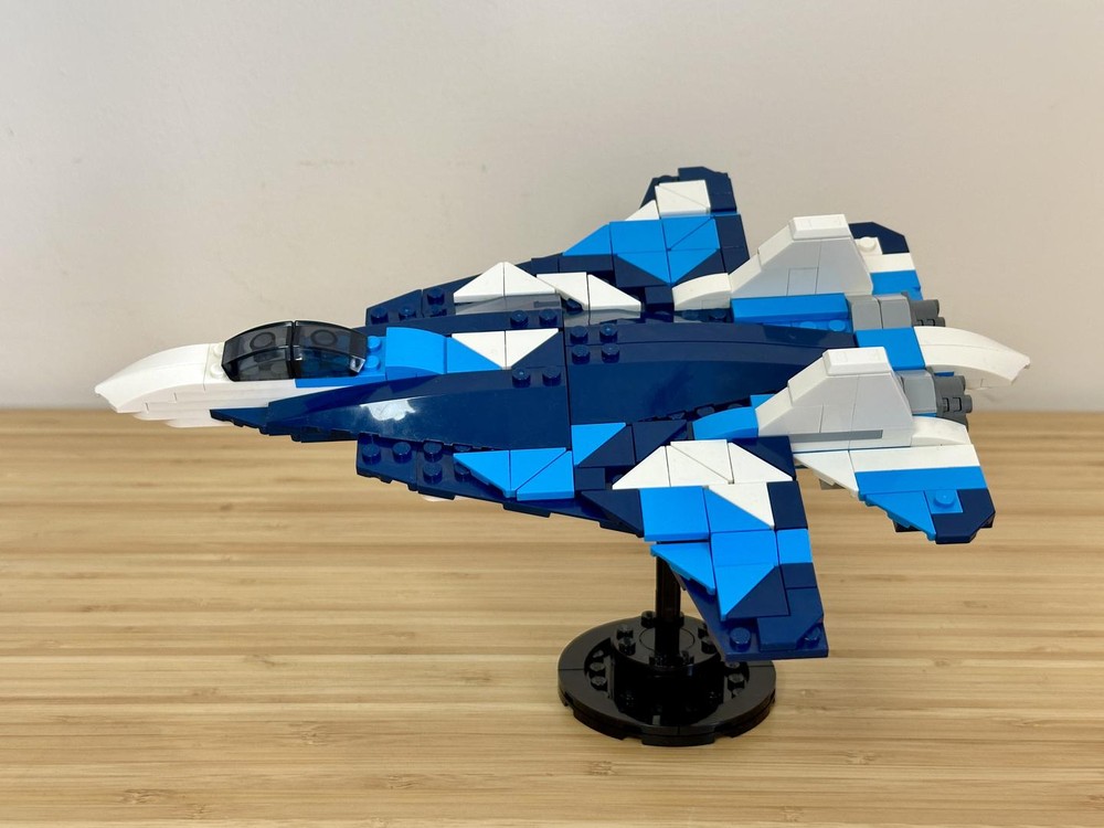 Lego Moc Sukhoi Su 57 Felon Alternate Build Of 2 X 31160 Race Plane