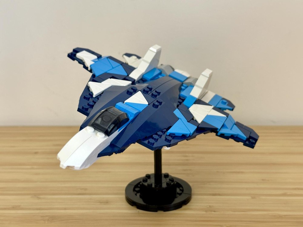 LEGO MOC Sukhoi Su-57 Felon - Alternate Build of 2 x 31160 Race Plane by Wurger Bricks ...
