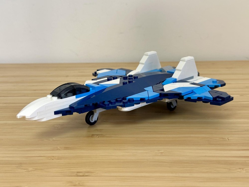 LEGO MOC Sukhoi Su-57 Felon - Alternate Build of 2 x 31160 Race Plane by Wurger Bricks ...