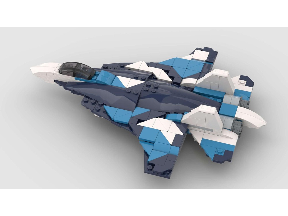 LEGO MOC Sukhoi Su-57 Felon - Alternate Build of 2 x 31160 Race Plane by Wurger Bricks ...