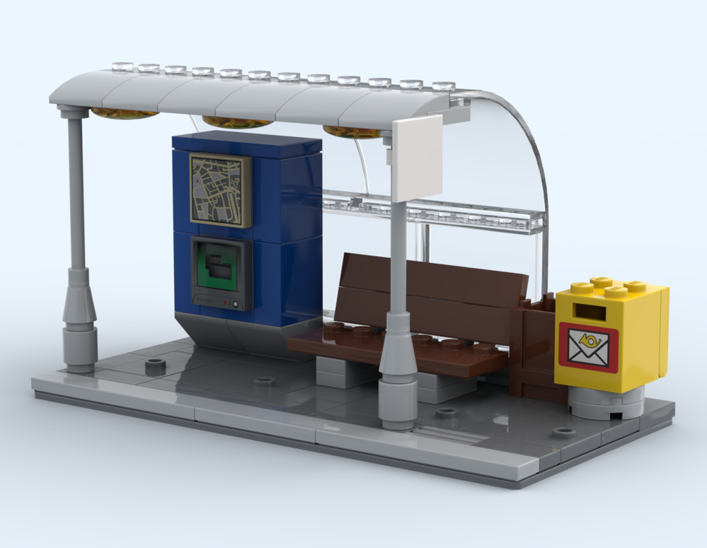 LEGO MOC Bus Stop by Bausteinbörse | Rebrickable - Build with LEGO