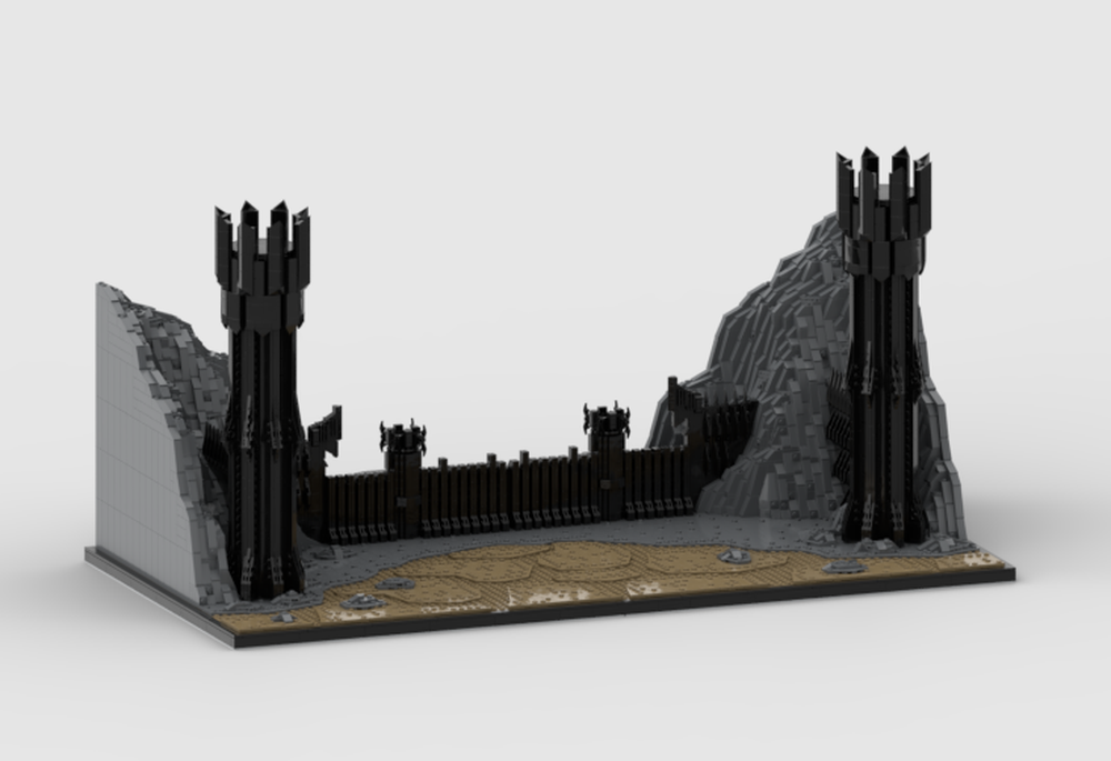 LEGO MOC Black Gate LOTR by thelegowolfpack | Rebrickable - Build with LEGO