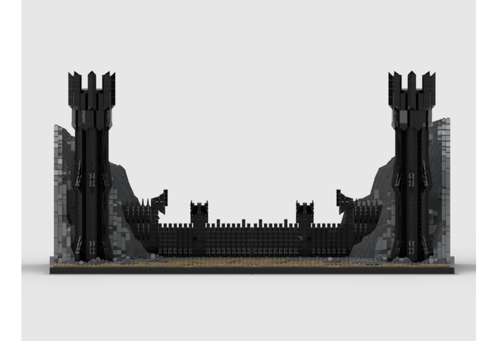 LEGO MOC Black Gate LOTR by thelegowolfpack | Rebrickable - Build with LEGO