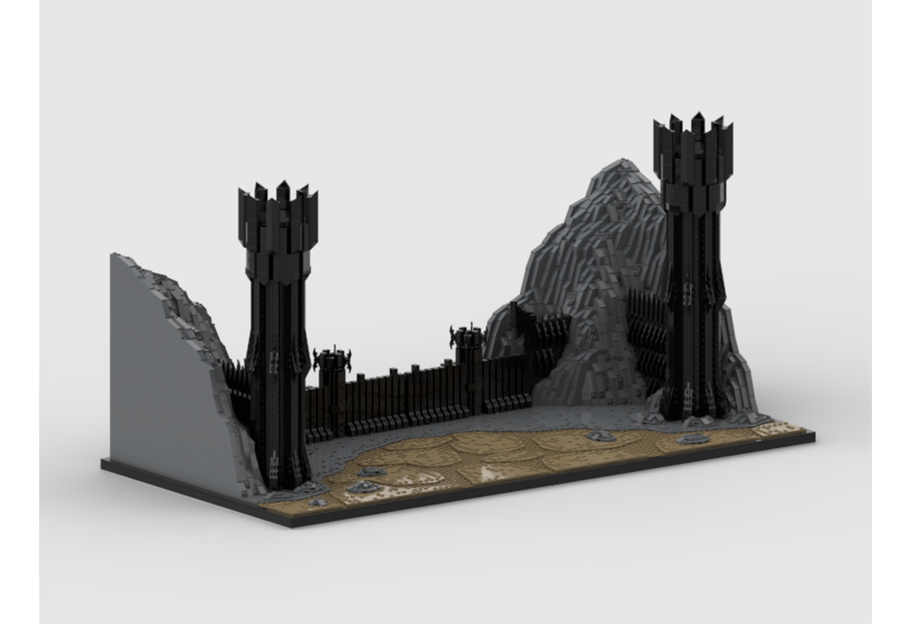LEGO MOC Black Gate LOTR by thelegowolfpack | Rebrickable - Build with LEGO