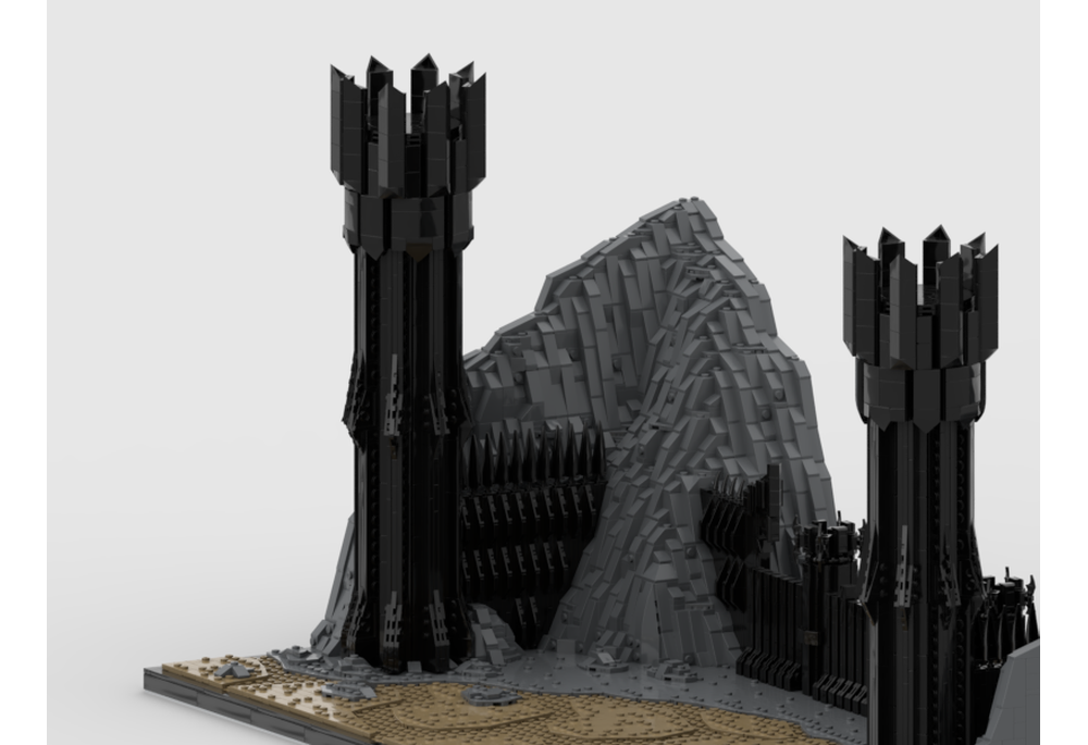 LEGO MOC Black Gate LOTR by thelegowolfpack | Rebrickable - Build with LEGO