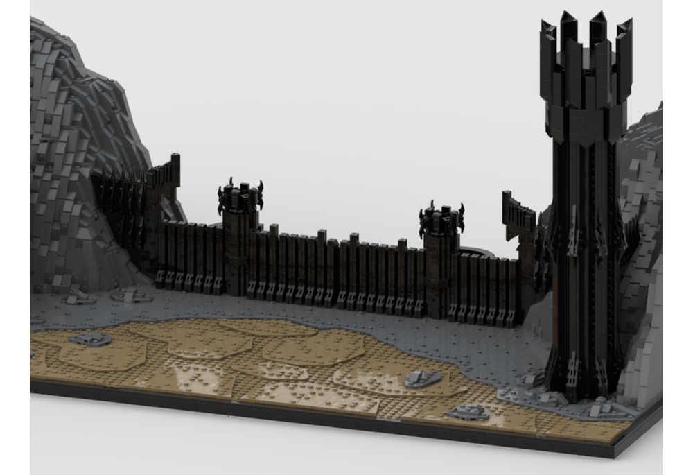 LEGO MOC Black Gate LOTR by thelegowolfpack | Rebrickable - Build with LEGO