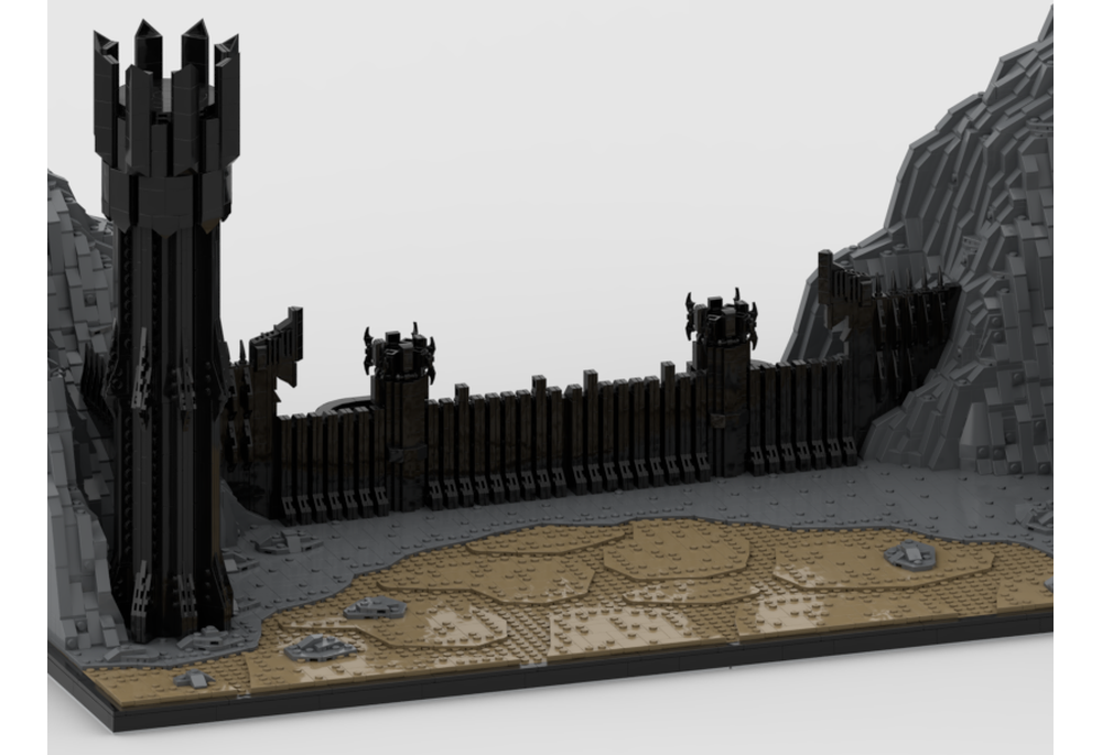 LEGO MOC Black Gate LOTR by thelegowolfpack | Rebrickable - Build with LEGO