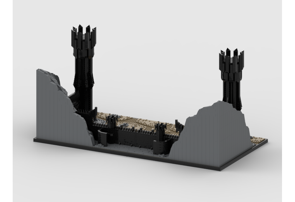 LEGO MOC Black Gate LOTR by thelegowolfpack | Rebrickable - Build with LEGO