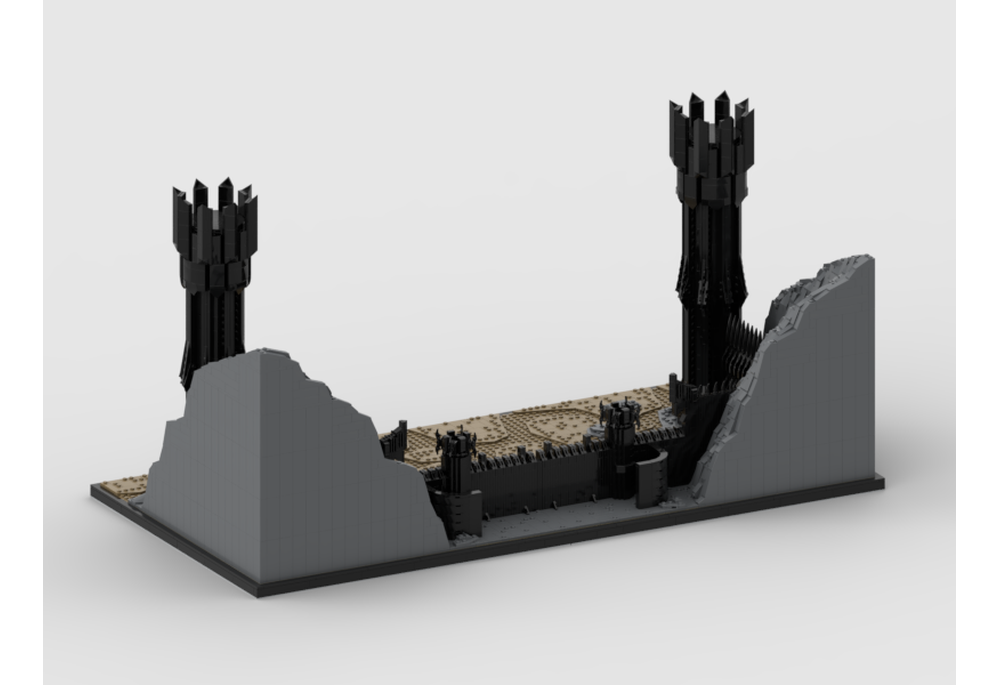 LEGO MOC Black Gate LOTR by thelegowolfpack | Rebrickable - Build with LEGO