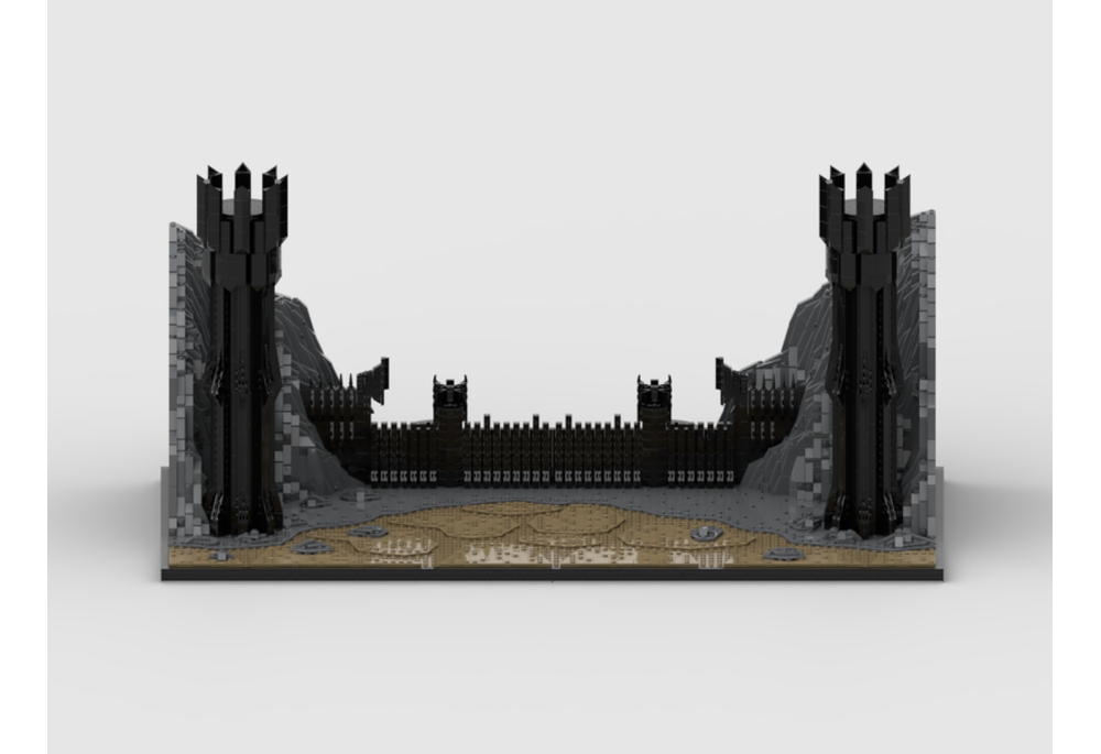 LEGO MOC Black Gate LOTR by thelegowolfpack | Rebrickable - Build with LEGO