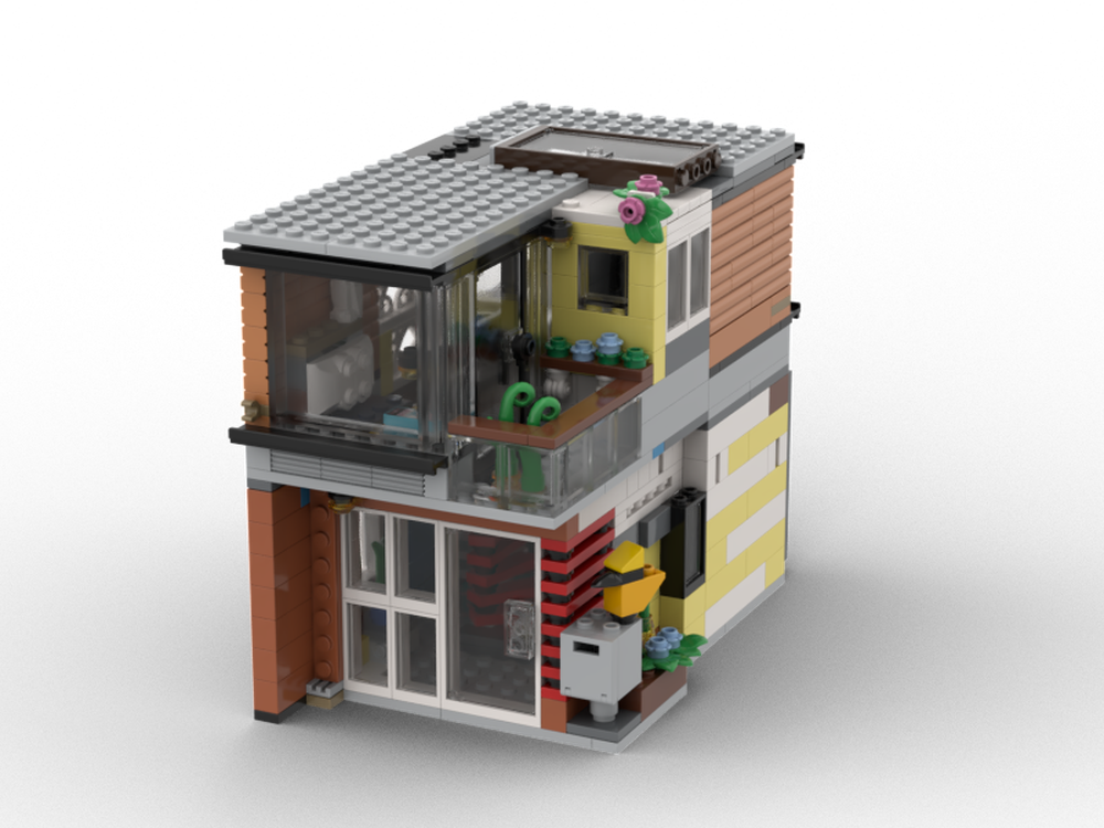 LEGO MOC The Architect's Tiny House by brickbicycle | Rebrickable ...