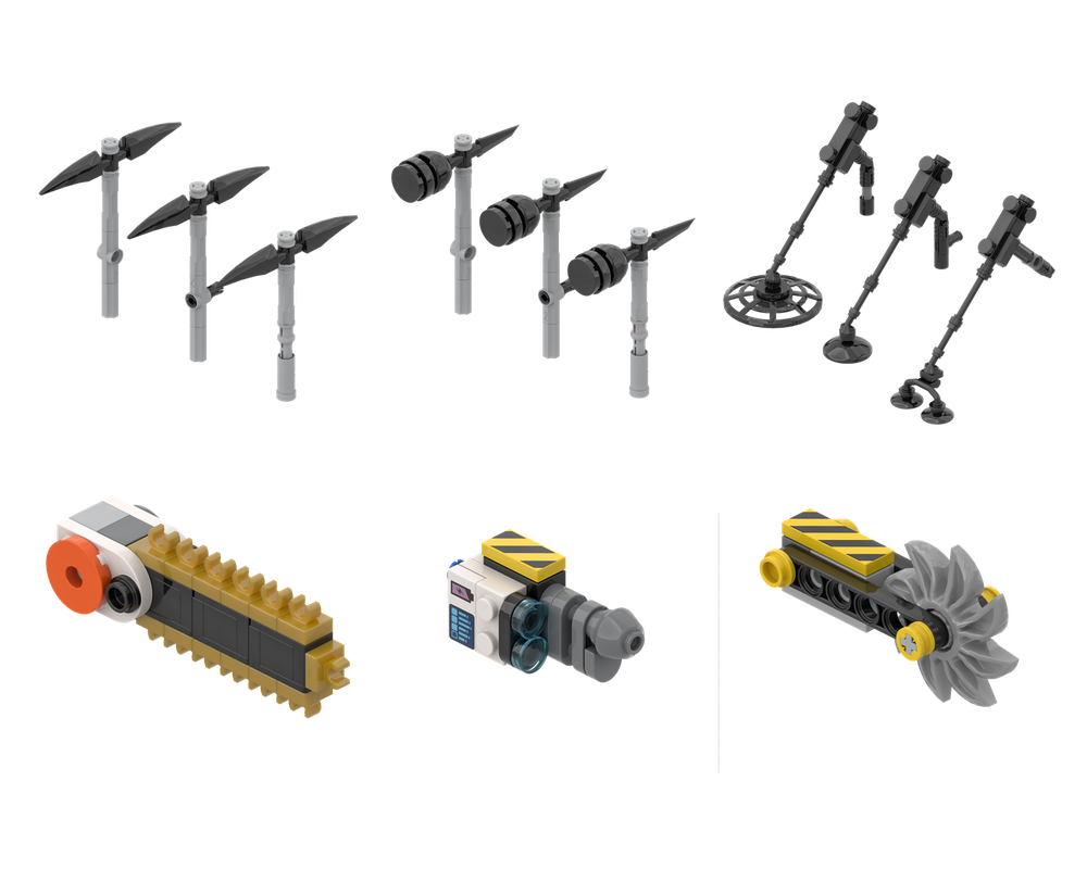 LEGO MOC Add-On Pack: Mech Tools & Equipment - (MOC-190608 Modification ...
