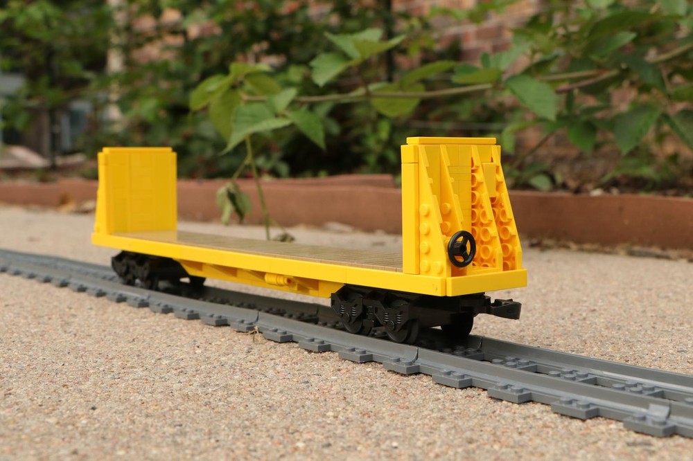 LEGO MOC 68ft Bulkhead Flatcar by E-05 | Rebrickable - Build with LEGO